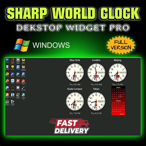 Sharp World Clock Widget For Windows Full Version Shopee Malaysia