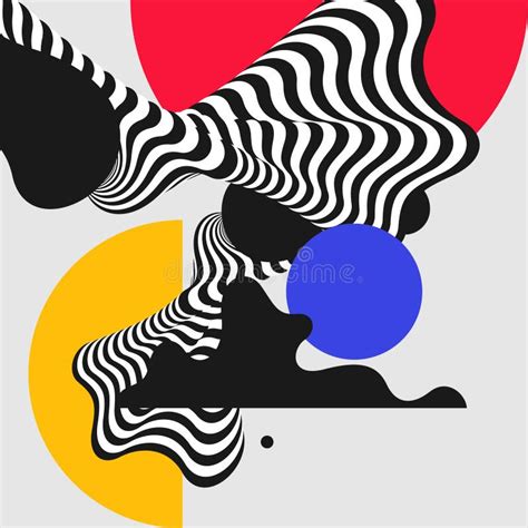 Modern Background With Abstract Elements And Dynamic Shapes Stock