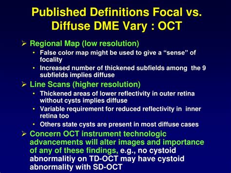 Ppt Diabetic Macular Edema What Is Focal And What Is Diffuse