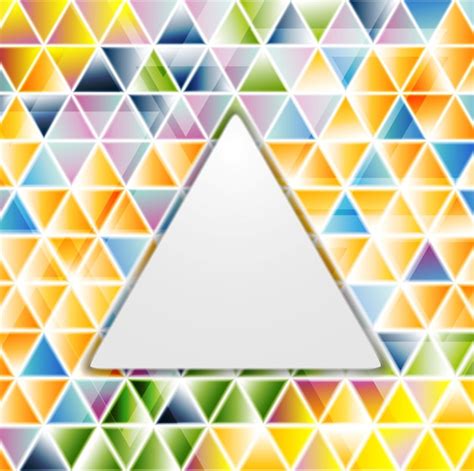 Premium Vector Abstract Glossy Triangles Vector Pattern