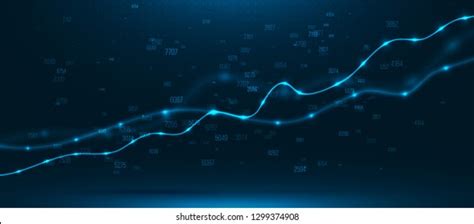 Big Data Visualization Abstract Graphic Consisting Stock Vector Royalty Free 1299374908