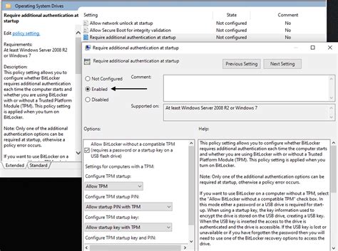 This Device Cannot Use A Trusted Platform Module Allow Bitlocker Without A Compatible Tpm When