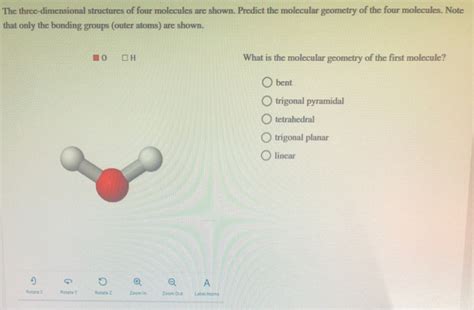 Solved The Three Dimensional Structures Of Four Molecules