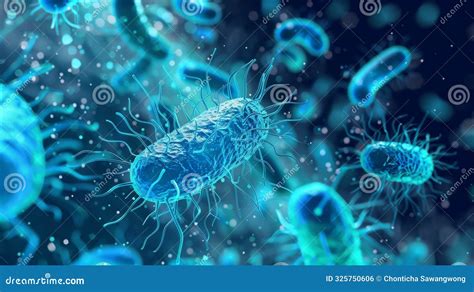 Microscopic Shapes Floating In Fluid Inside Carotid Artery Isolated On