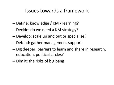 Framework For A Cross Organisational Comparison Of Knowledge Management Ppt Framework For A Cross Organisational Comparison Of Knowledge Management Ppt