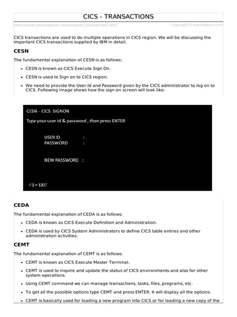 Cics Transactions Main Fundamentals Pdf