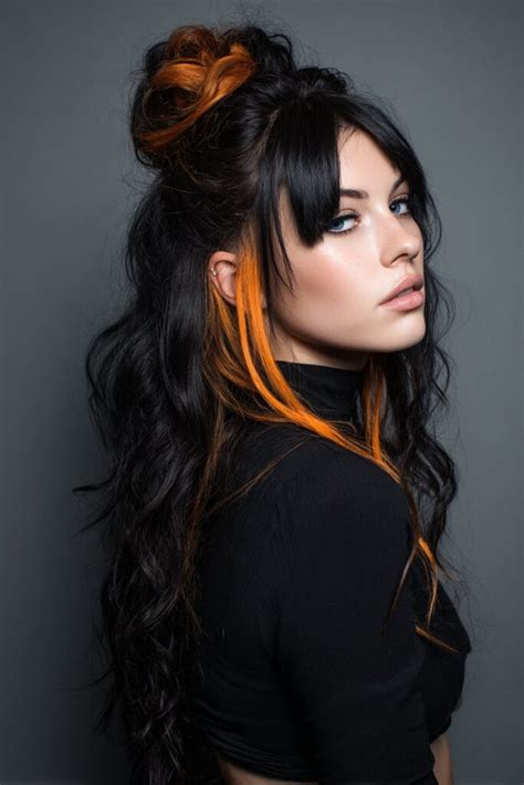16 Black And Orange Hair Ideas