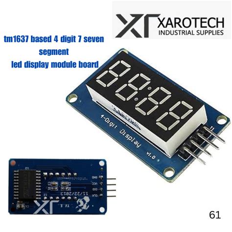 Tm1637 Based 4 Digit 7 Seven Segment 036 In Led Display Module Board