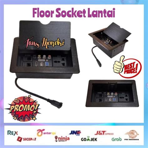 Jual Floor Socket Lantai Stop Kontak Lantai Box Soket Universal Type