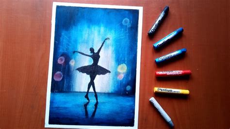 Як намалювати балерину покроково урок по живопису масляною пастеллю Ravlyk