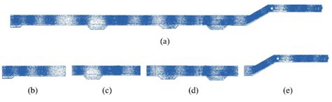 illustration of the point cloud blocks a top view of the raw point