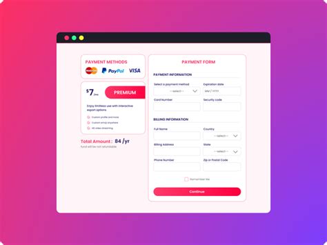 Payment Form Figma