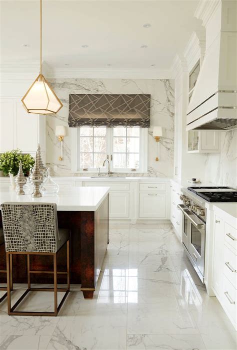 Luxurious 21 Carrara Marble Backsplash For Elegant Kitchen Design