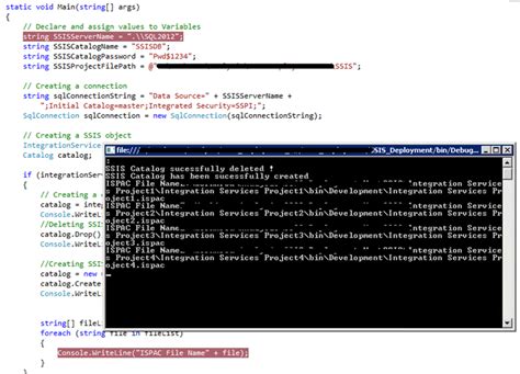 Deploy Multiple Ssis Projects Using C