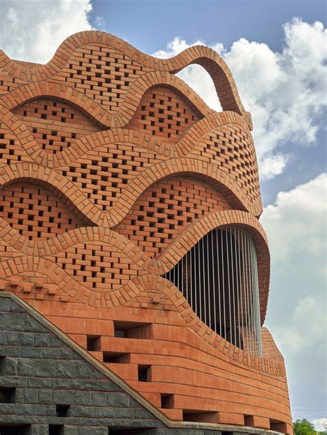 Кирпичный дом в Индии как симфония Блог Частная архитектура Brick Architecture Brick Art