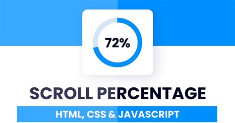 How To Create A Circular Scroll Progress With Html Css And Javascript