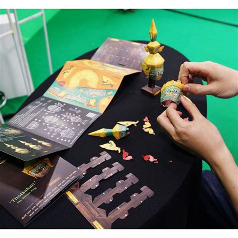 โมเดลกระดาษชุดทศกัณฑ์ ตุ๊กตากระดาษ ตัวต่อกระดาษ Tibby8018 Thaipick