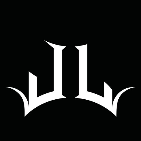 Jl Logo Monogram With Abstract Shape Design Template 16564822 Vector
