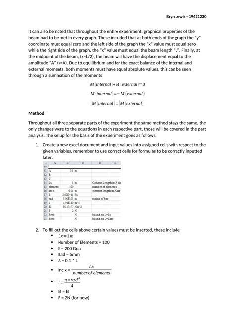 Practical Experiment Column Buckling Analysis And Modelling