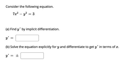 solved consider the following equation 7x2 y2 3 a