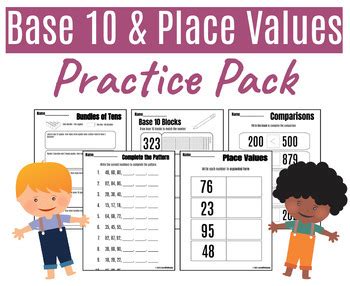 Base Place Value Practice Pack By Learn With RayRay TPT