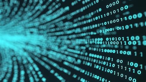 premium photo vortex of binary code technology with mint letters