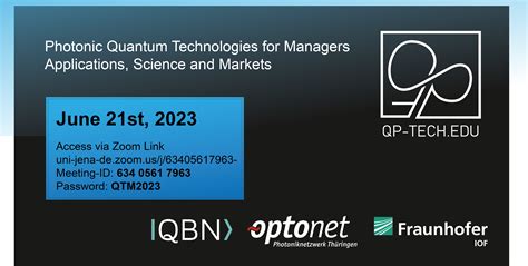 Qbn Events › Online Workshop On Photonic Quantum Technologies For Managers
