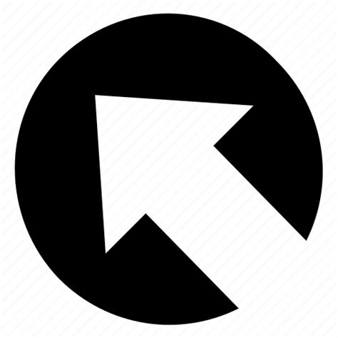 Arrow Direction Indicator Pointer Up Left Icon Download On Iconfinder