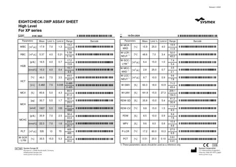 Eightcheck 3wp Barcode Sheet Xp 4195 H Expdate 19 Oct 2024 Pdf