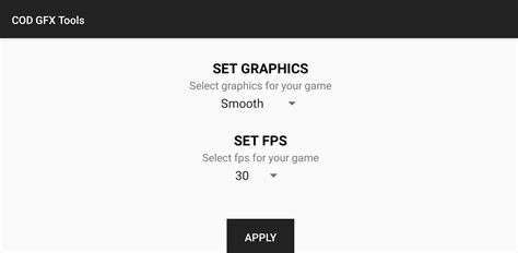 GFX Tool For COD Mobile APK Download For Android Free