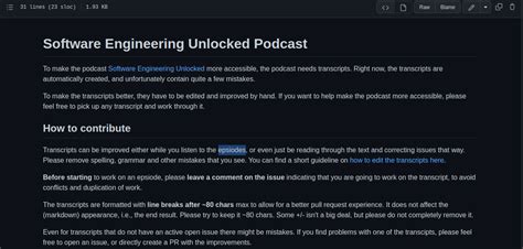 Spelling Errors In Readmemd And Transcriptionguidelinesmd · Issue 174