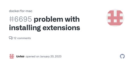 Problem With Installing Extensions · Issue 6695 · Dockerfor Mac · Github