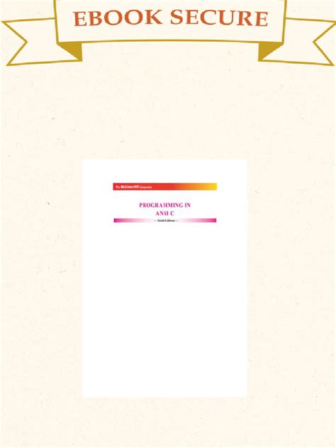 Programming In Ansi C 6th Edition E Balagurusamy Ebook Pdf Pdf Download Pdf Pointer