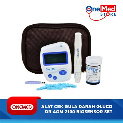 Jual Alat Cek Gula Darah Gluco Dr Agm 2100 Biosensor Set Oj Shopee