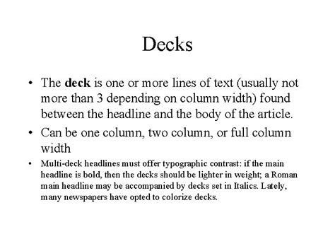Types Of Headlines Banner Headline Cross Line Headline
