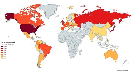 Number Of Pornstars By Country Maps On The Web
