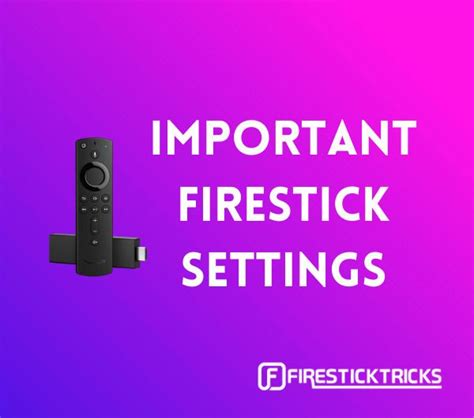 6 Firestick Settings You Should Know And Change Right Now Artofit
