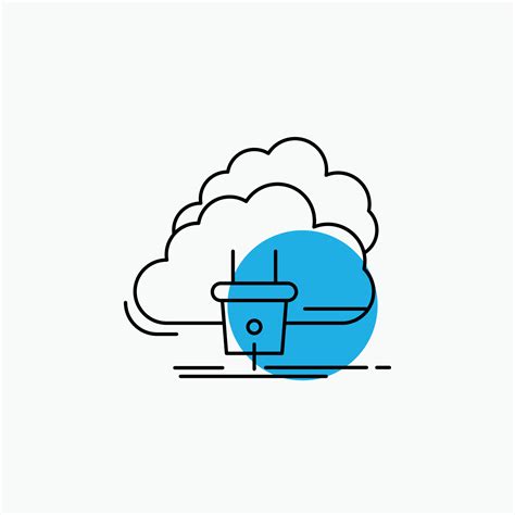 Cloud Connection Energy Network Power Line Icon 13032900 Vector Art At Vecteezy