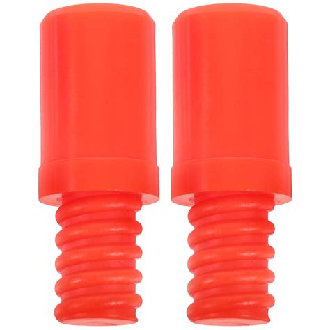 Zcyifa 2pcs Broom Extension Pole Adapter Tip Plastic Threaded Handle Tip Repairing Threaded Tips