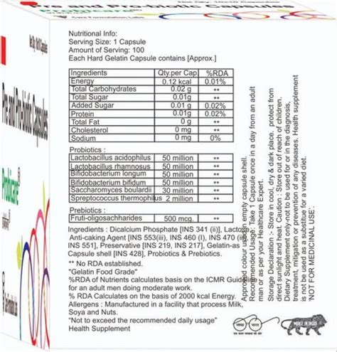 Probicare Pre And Pro Biotics Capsule At ₹ 1280box Pre And Probiotic