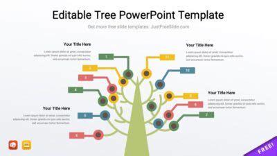 Creative Tree Diagram PowerPoint Template Free Download Just Free Slide