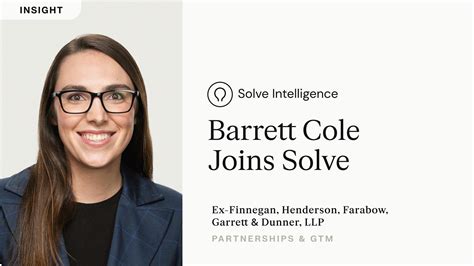 Barrett Cole Joins Solve Intelligences Partnerships And Gtm Team
