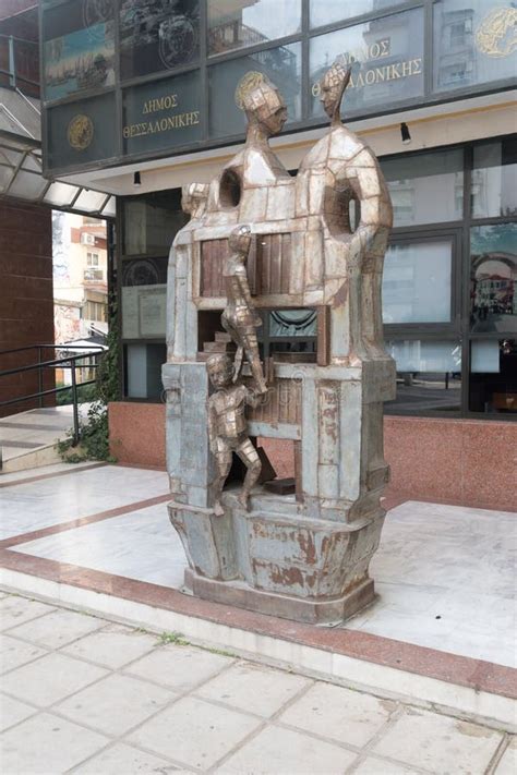 Modern Sculpture By The Greek Sculptor Patsoglou Editorial Photography Image Of Modern Greece