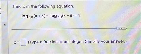 Solved Find X ﻿in The Following