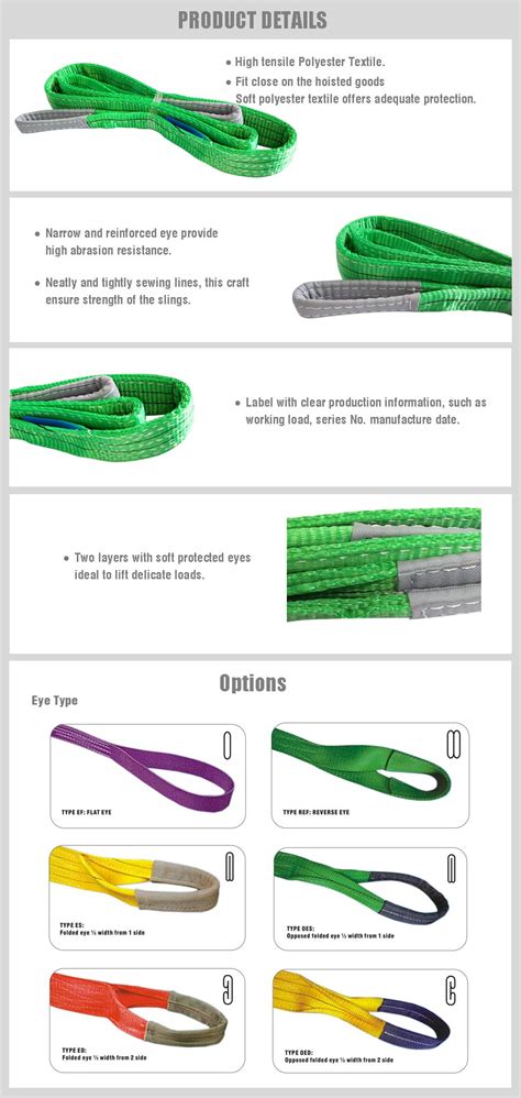 100 Polyster Webbing Slings Meet En 1492 1 Standard Contact Us For