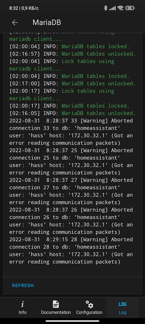 Mariadb Not Starting On 202282 3 And 4 Betas · Issue 2607 · Home