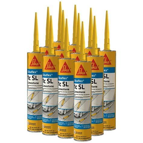 Sikaflex 1csl Limestone 10oz Self Leveling Polyurethane Sealant 90944 Pack Of 12