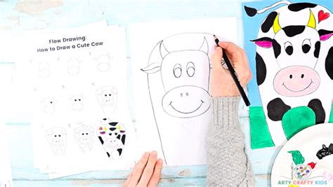 How To Draw Face Of Cow