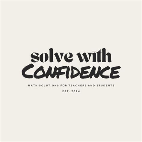 Solve With Confidence Teachers Pay Teachers