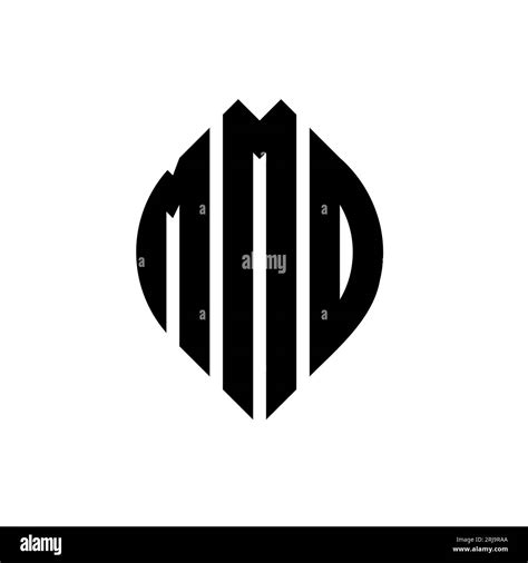 Mmo Circle Letter Logo Design With Circle And Ellipse Shape Mmo Ellipse Letters With